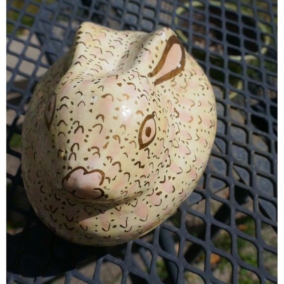 Unbranded | Holiday | Rabbit Paper Mache Trinket Box Vintage Papier ...